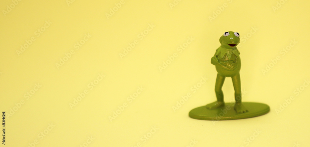 Kermit the Frog. Character from the Muppets and Sesame Street. Talking ...