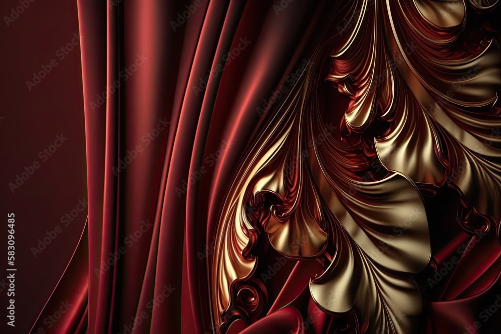 Red curtain background Stock Illustration | Adobe Stock