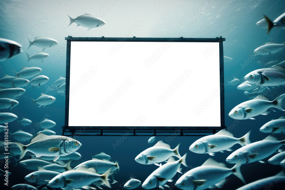 Blank billboard transparent mock up, png. Background With Unfocused ...