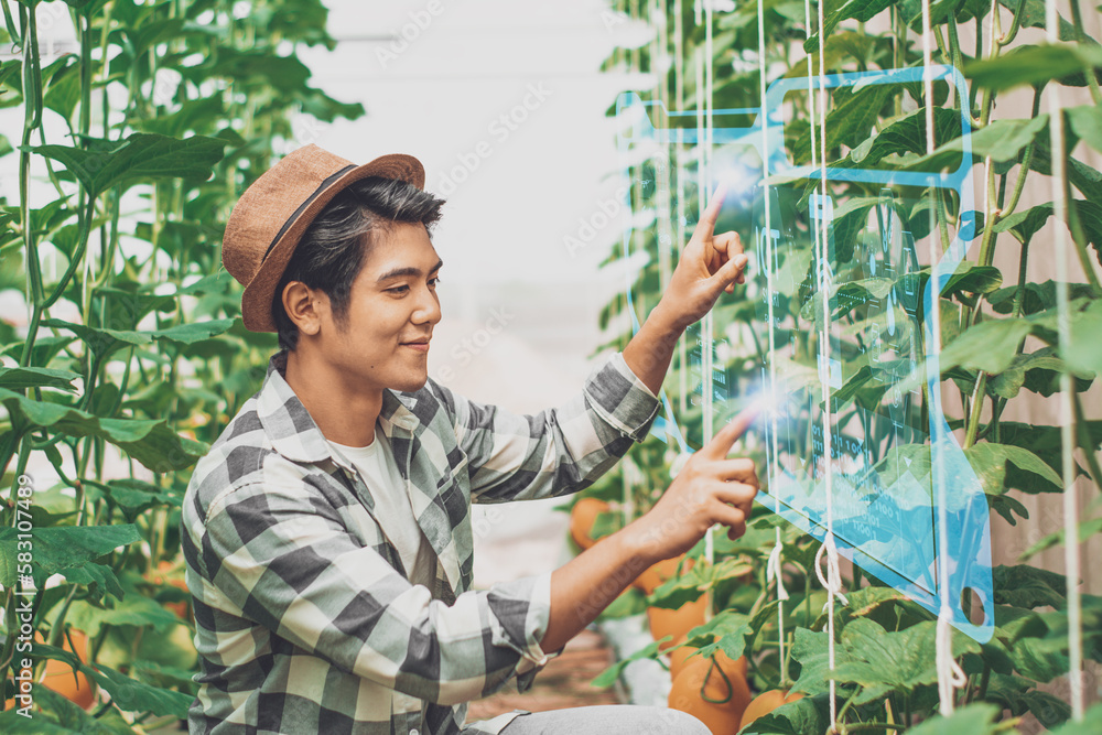 Smart farming technology,business,industry agriculture food concept ... Smart farming technology,business,industry agriculture food concept ...