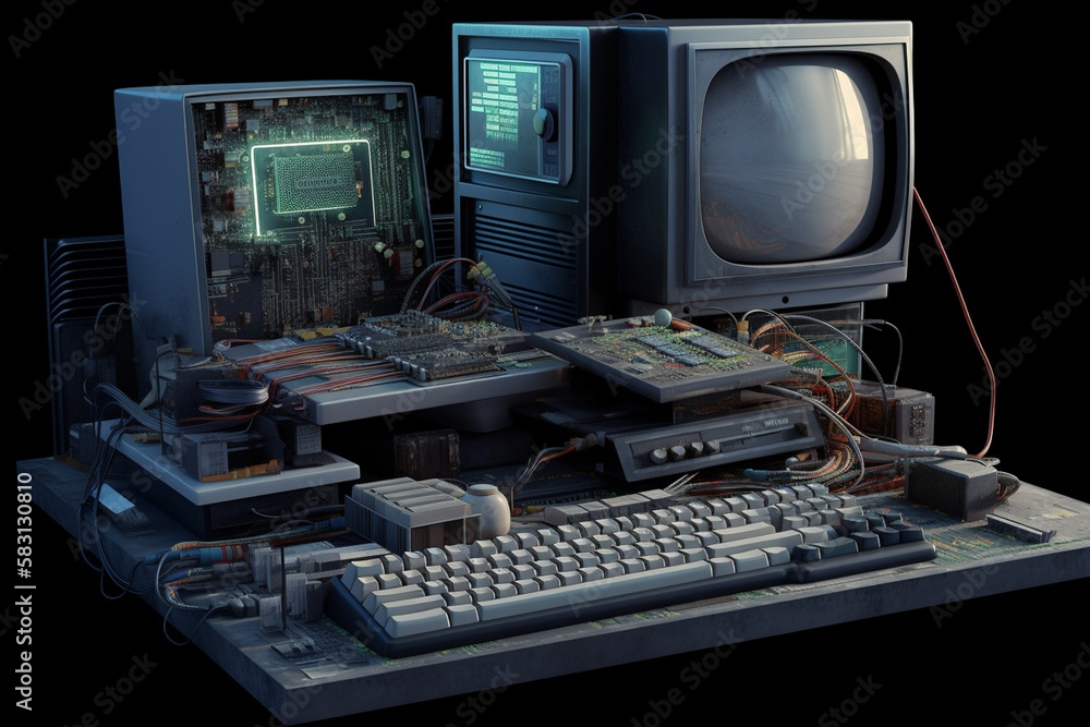 Retro computer graphics and pixel art featuring synapse ilustración de ...
