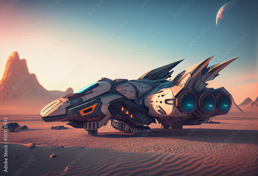 A low poly geometry background featuring abstract spaceship style. The ...