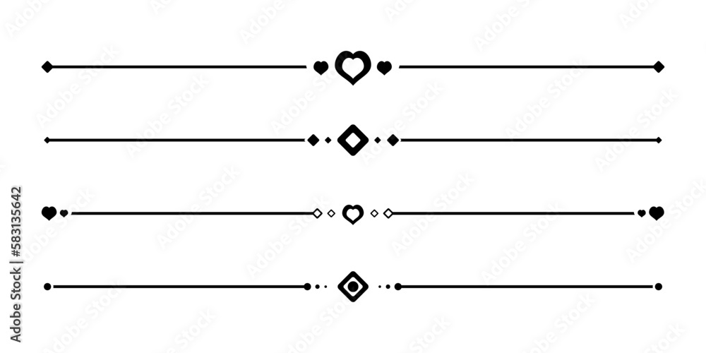 Decorative Text Dividers. Chapter dividers, decorations and delimiters ...