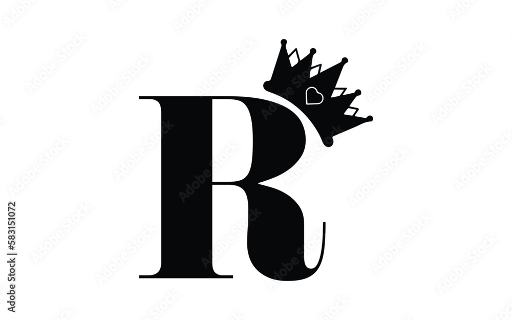 Letter R royal crown luxury logo design Stock Vector | Adobe Stock Letter R royal crown luxury logo design Stock Vector | Adobe Stock