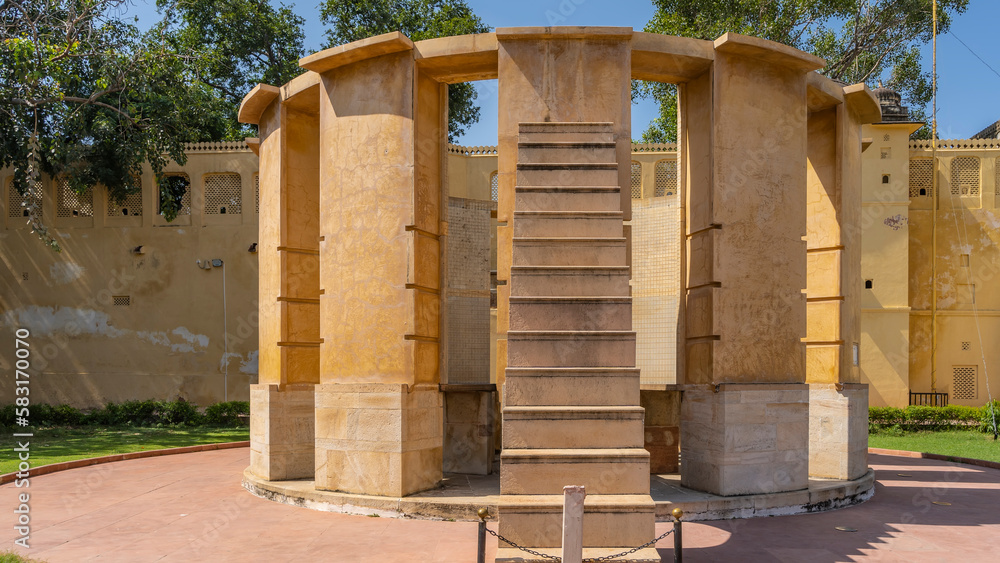 An ancient astronomical device Ram Yantra in the form of a cylinder for ...