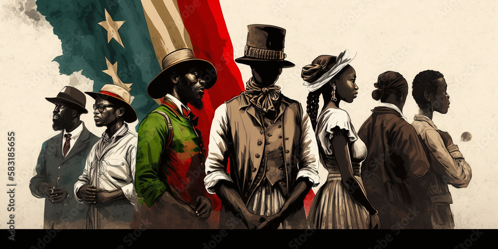 Black History Month, Juneteenth. Background, poster, greeting card ...