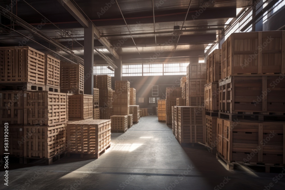 Lumber - Wood factory stock or timber in warehouse. ,Piles of wooden ...