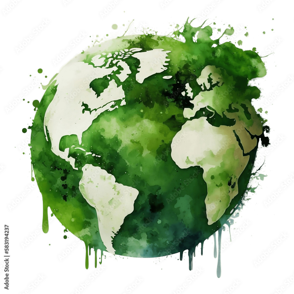 green earth planet Stock Illustration | Adobe Stock