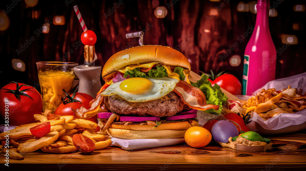 Hamburger Cheeseburge Spezial Delikat Beef Vegie Hummer Shrimps Döner ...