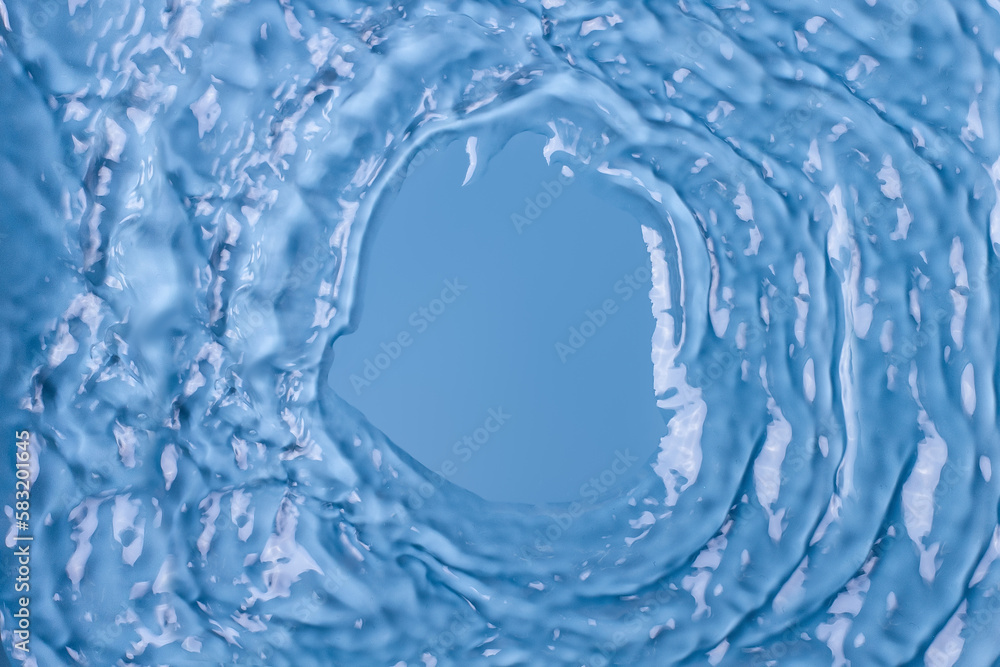 Water and waves in the form of a circle.Waves are circular. Water ...