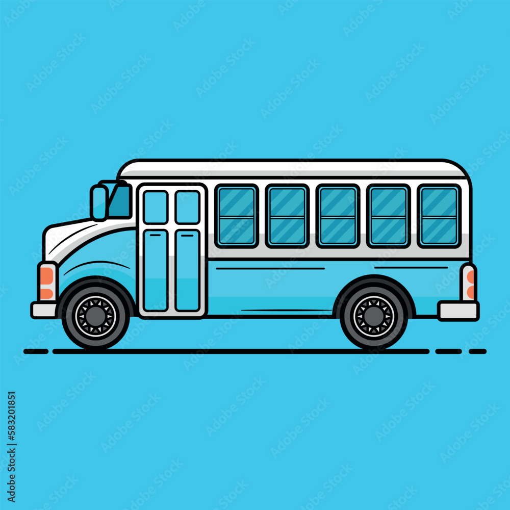 Bus cartoon icon illustration, School bus cartoon vector white ...