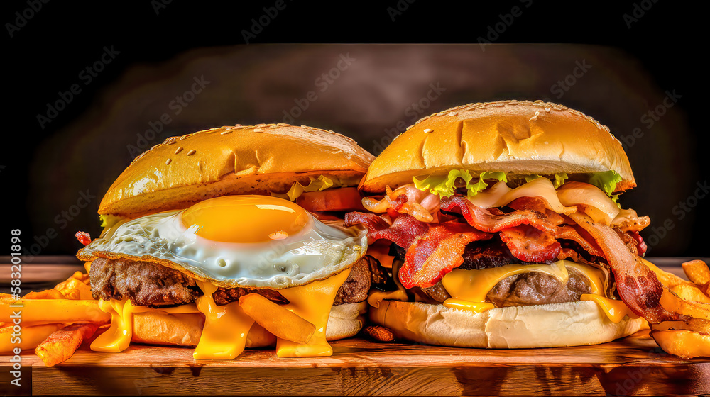 Hamburger Cheeseburge Spezial Delikat Beef Vegie Hummer Shrimps Döner ...