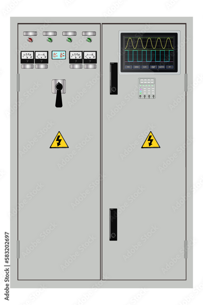 Control Panel. Production control panel and control of computer devices ...