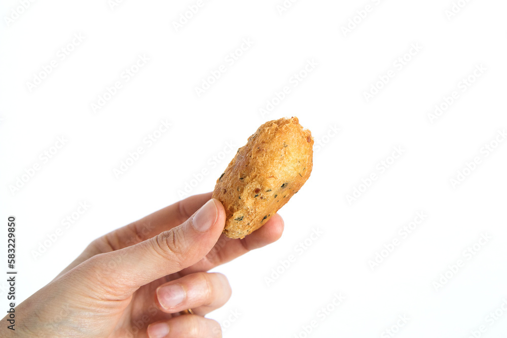 Cod dumplings, or "bolinhos de bacalhau", very very famous in ...