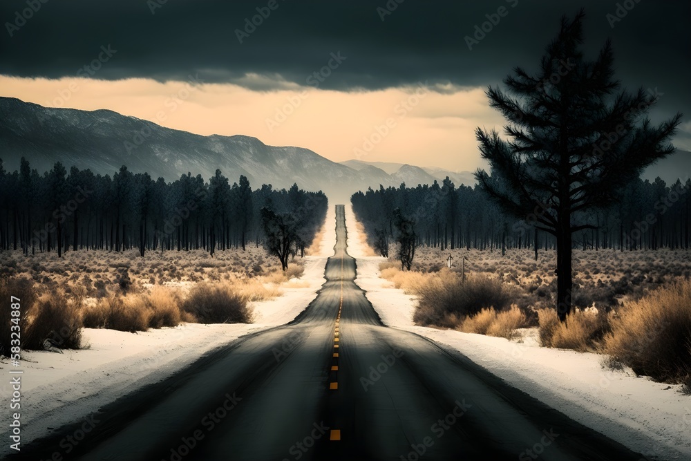 Wallpaper Illustration and background of road, highway, in different ...