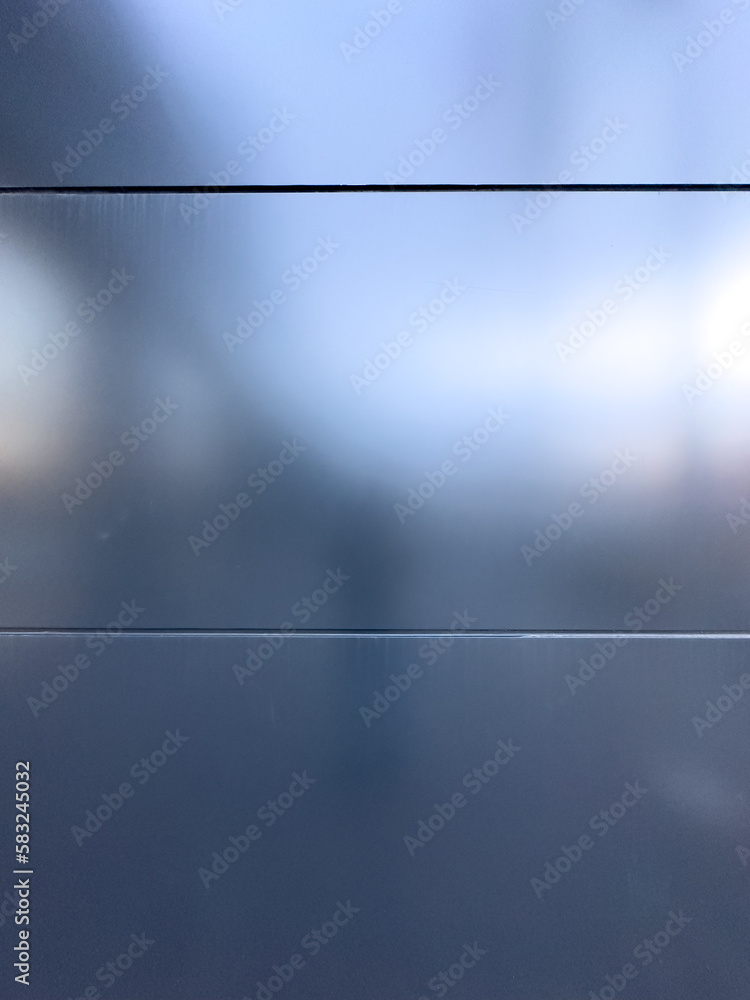 blue metallic dirty shiny facade cladding, exterior coating, facade ...