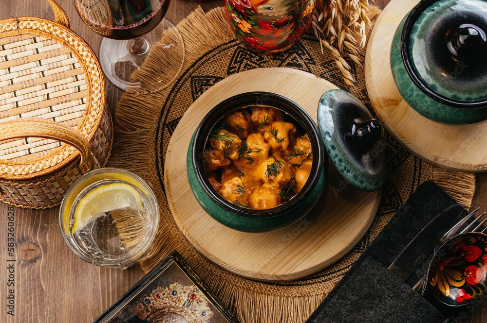 restaurant food. restaurant menu. photos for the menu Stock Photo ...