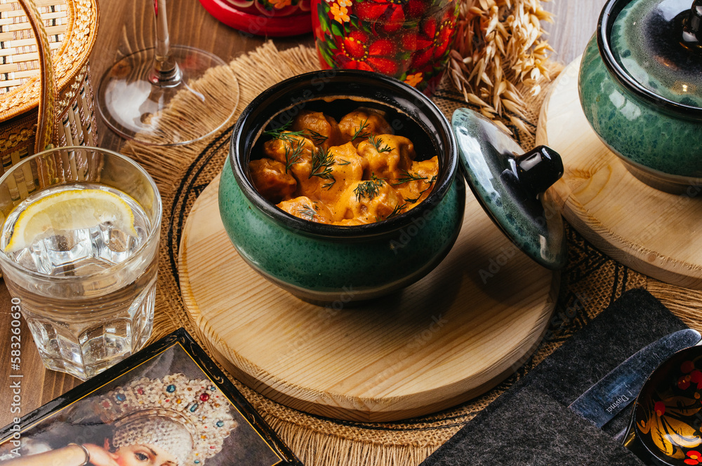 restaurant food. restaurant menu. photos for the menu Stock Photo ...