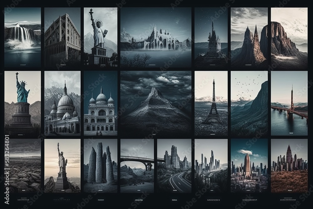 Discover stunning Realistic Digital Art Prints of Famous Landmarks ...