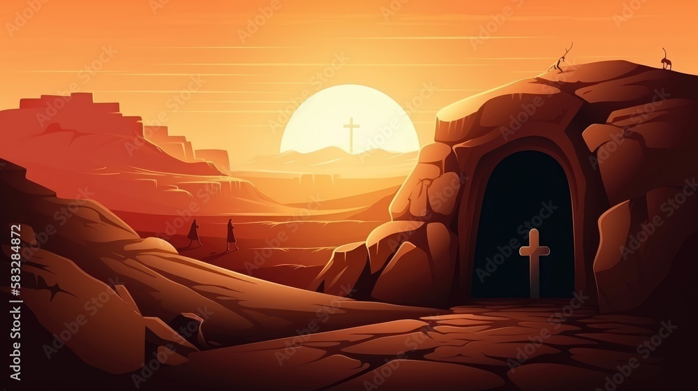 Jesus Christ rose from the dead Easter Sunday morning resurrection ...