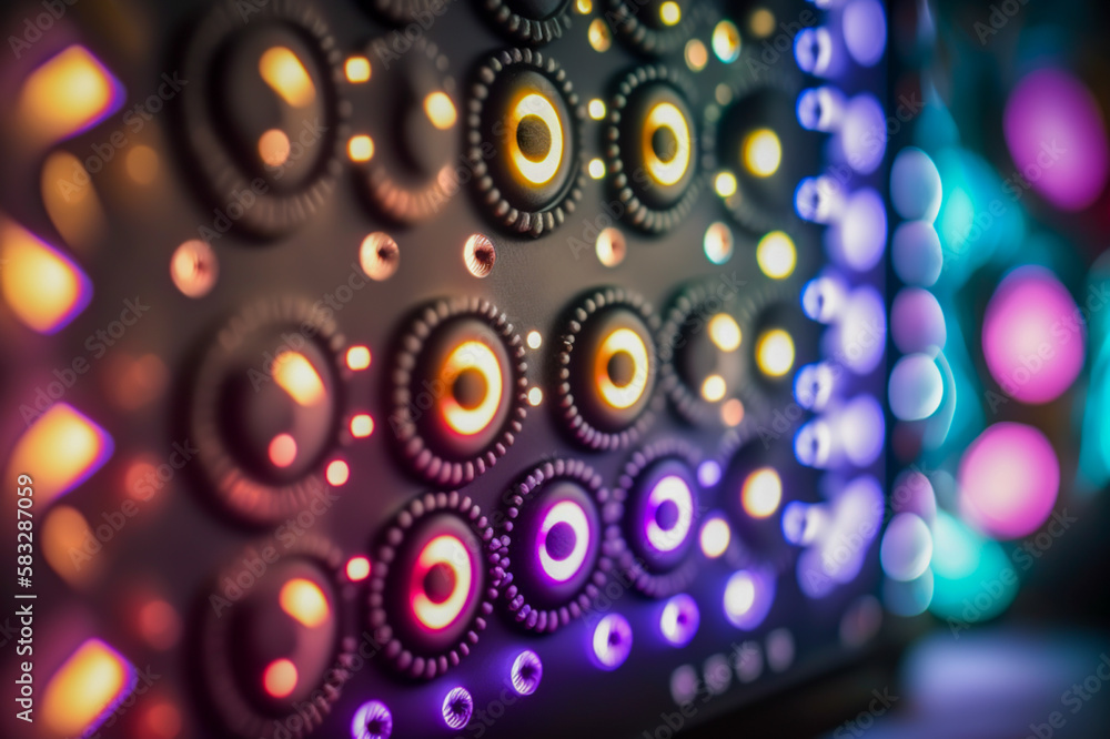 Led colourful background, wallpaper, generative ai Stock Illustration ...