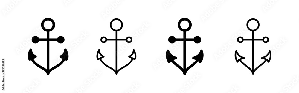 Anchor icon vector for web and mobile app. Anchor sign and symbol ...
