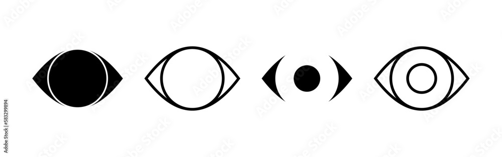 Eye icon vector for web and mobile app. Eye sign and symbol. Look and ...