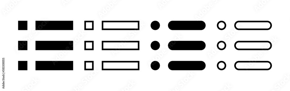 Menu Icon vector for web and mobile app. web menu sign and symbol ...