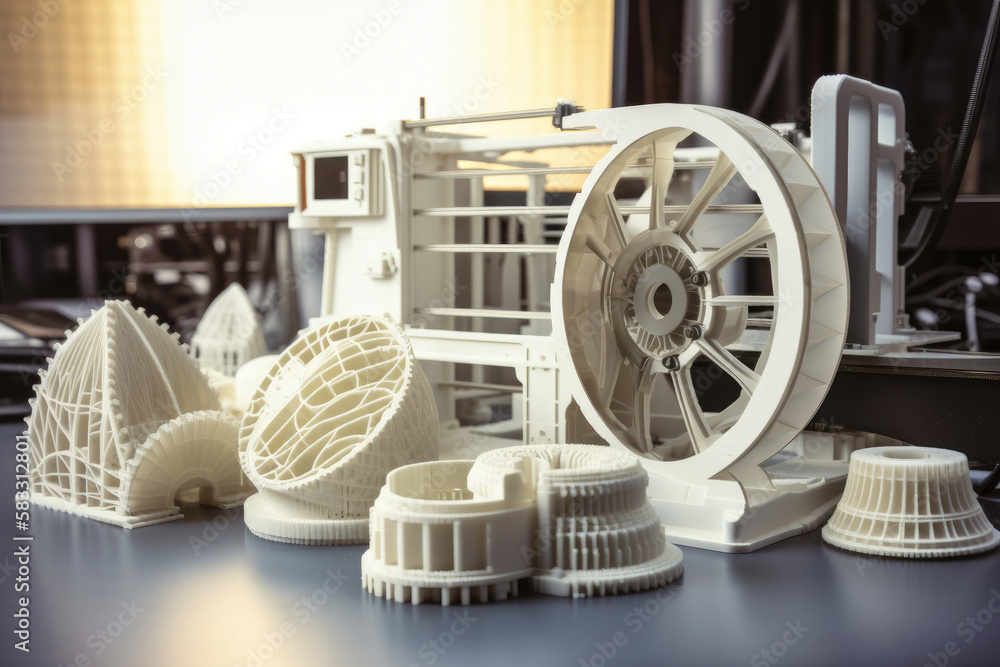 3D Printing Technology for Rapid Prototyping, generative ai Stock ...
