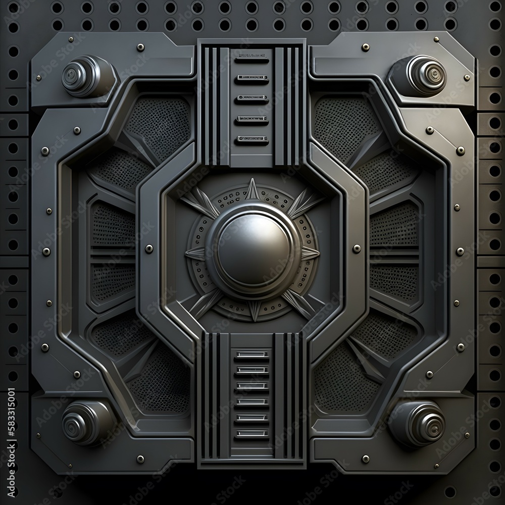 Evans starship hull metal plates texture map flat federati ilustração ...