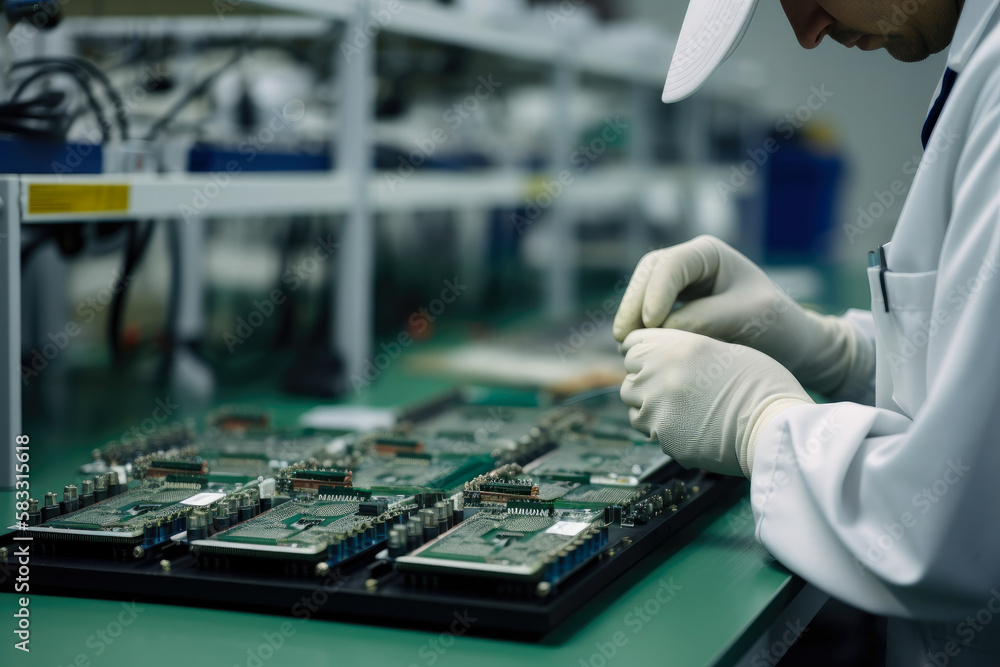 Final Inspection of Electronic Devices in a Manufacturing Facility ...