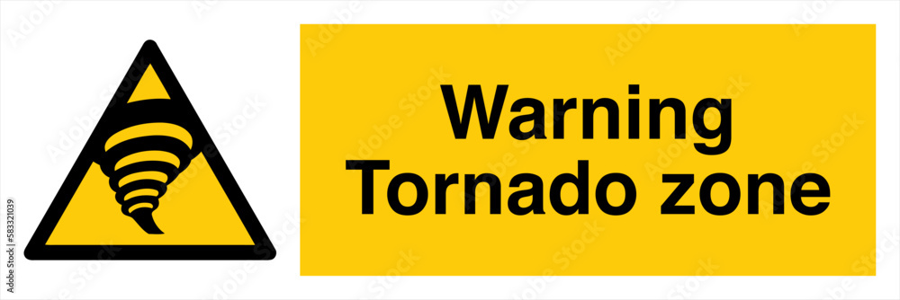 Safety Sign Marking Label Symbol Pictogram Standards Warning Tornado ...
