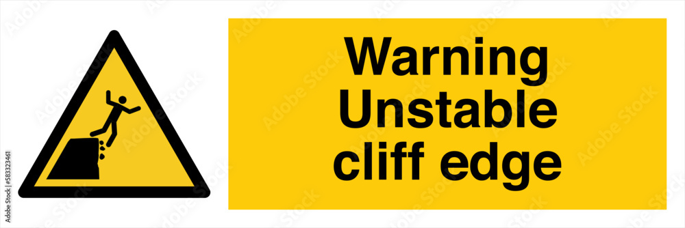 Safety Sign Marking Label Symbol Pictogram Standards Warning Unstable ...