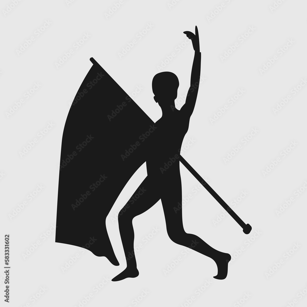 Color Guard Flags SVG Cut File, Marching Band Svg, Female Color Guard ...