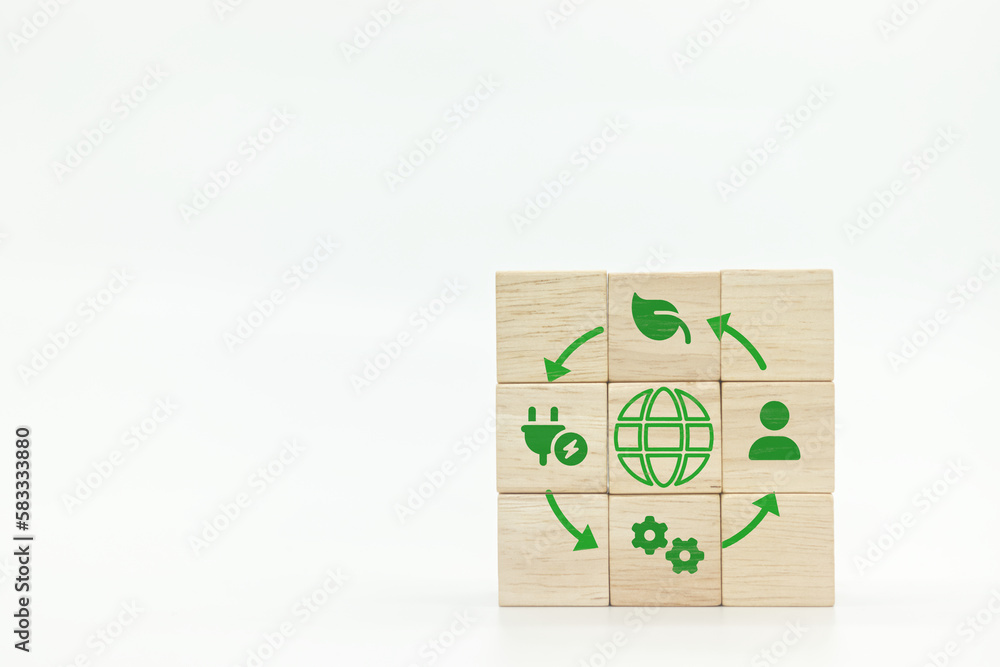 Circular economy concept, recycle, environment, reuse, manufacturing ...