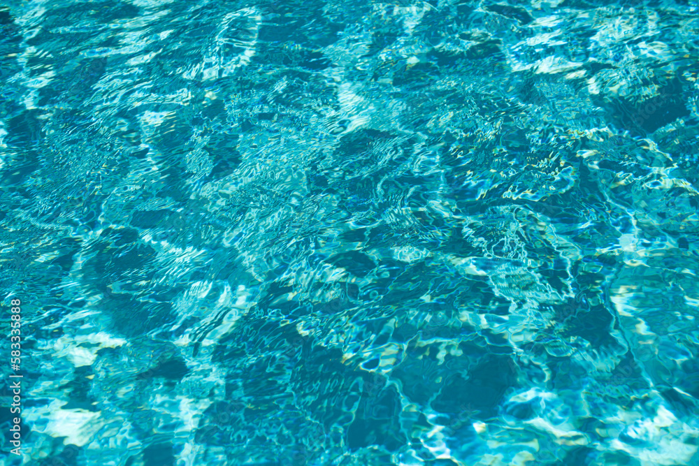 Water background. Blue water, ripples and highlights. Texture of water ...