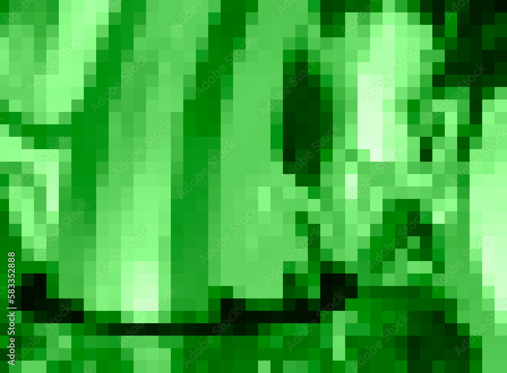 Ecological pixels texture. Abstract green pixel background. Old video ...