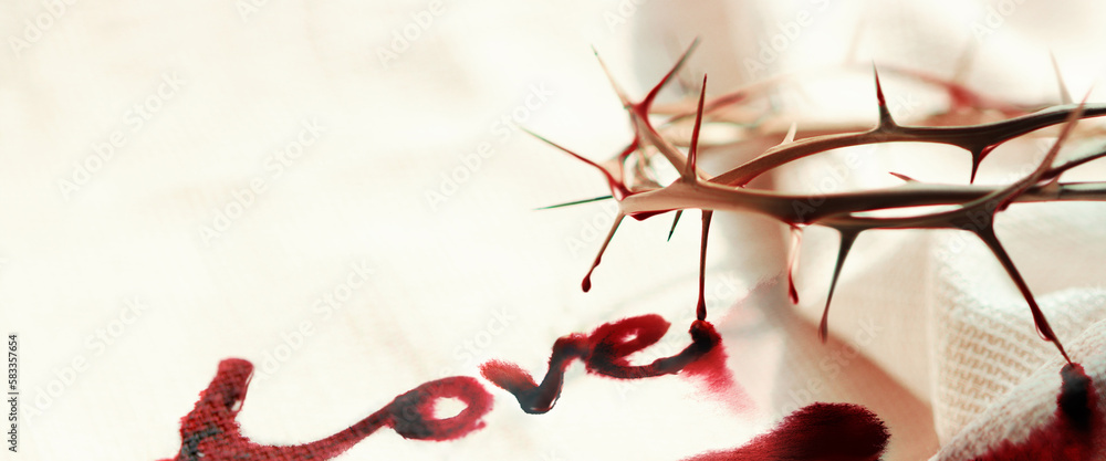 A crown of thorns symbolizing the sacrifice and suffering of Jesus ...