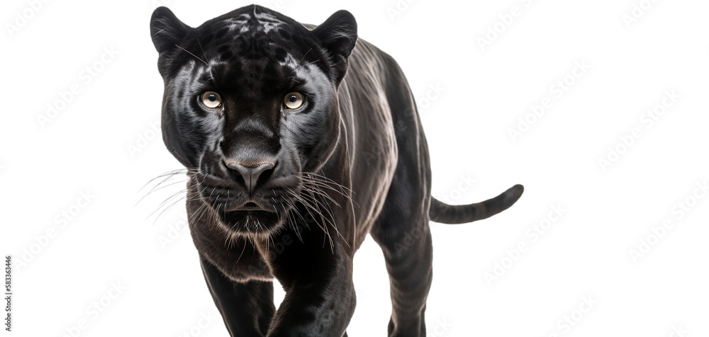 Black panther isolated of transparent background. PNG. Post-processed ...