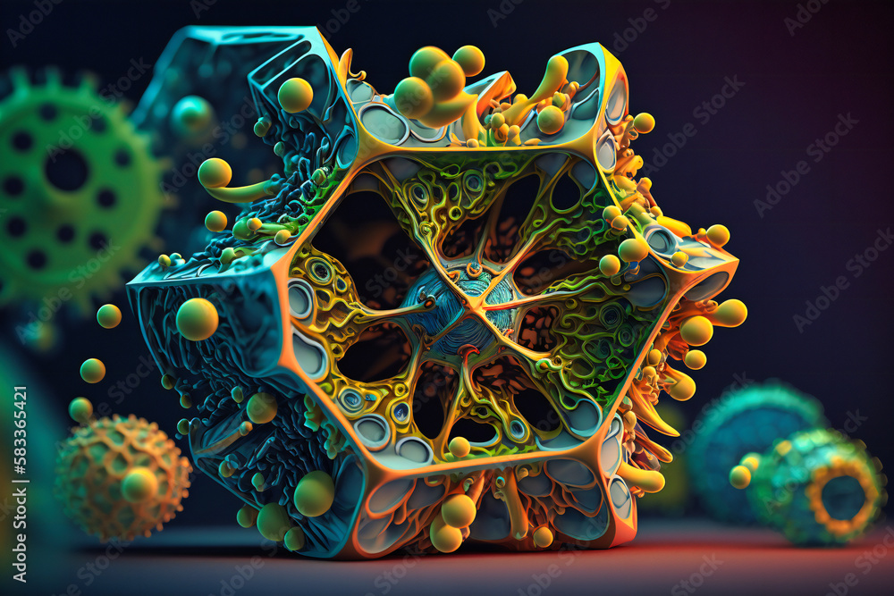 the elaborate process of protein folding, essential for proper function ...