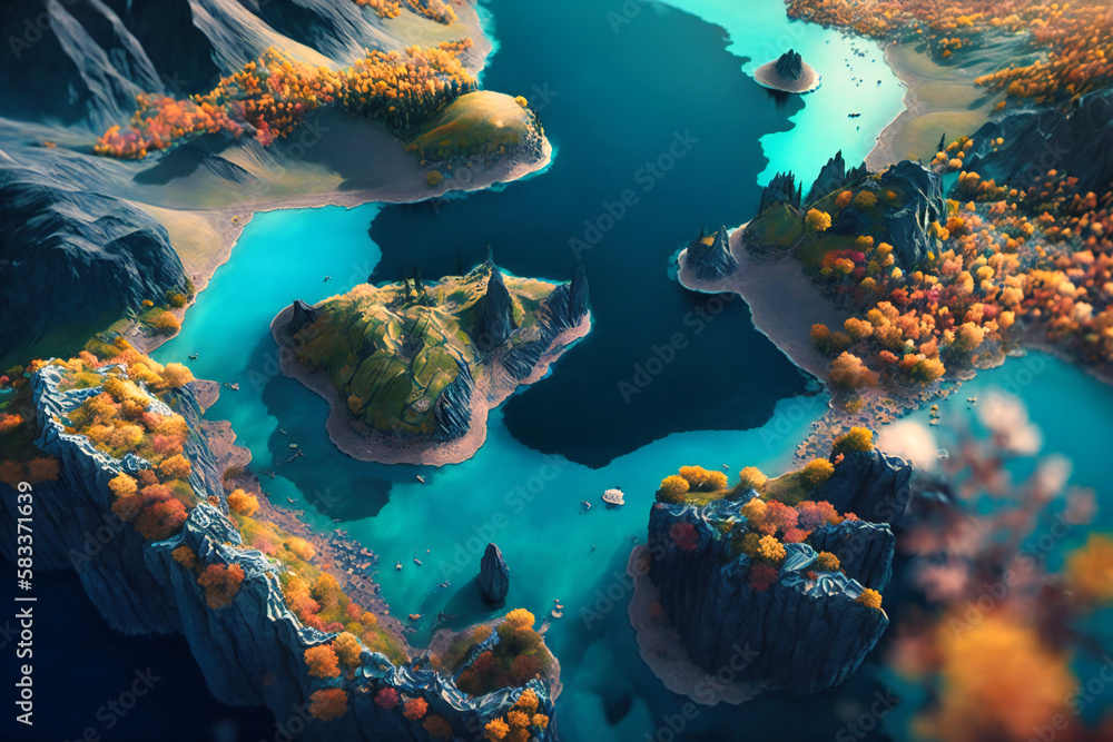 Sweeping aerial vistas unveil a patchwork of colors and textures ...