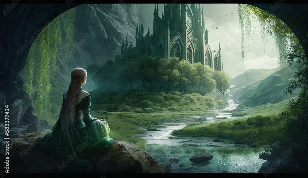 Generative AI Spirituality, esoteric, meditation, fantasy, vampire ...