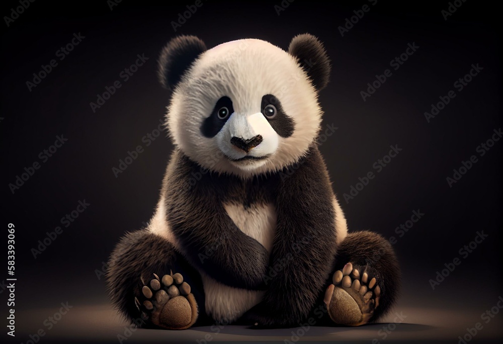 Baby Panda Sitting