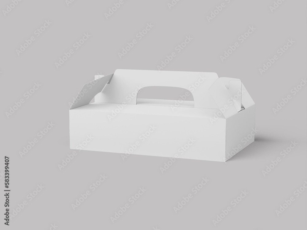 Isometric Front View Food Packaging Mockup Isolated Stock Illustration ...