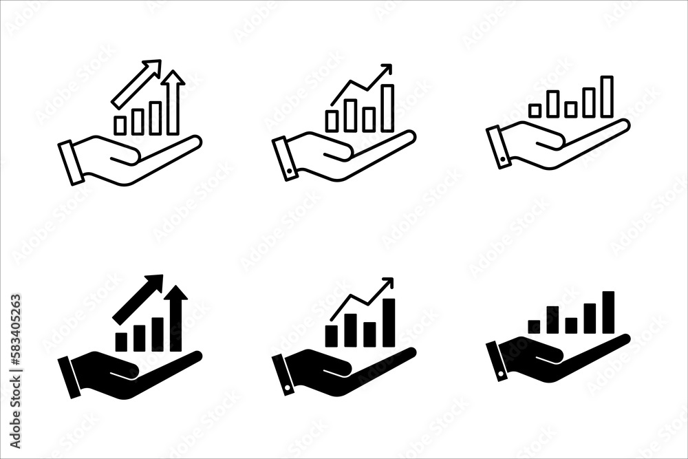 investment icon. Business and finance investment symbol template for ...