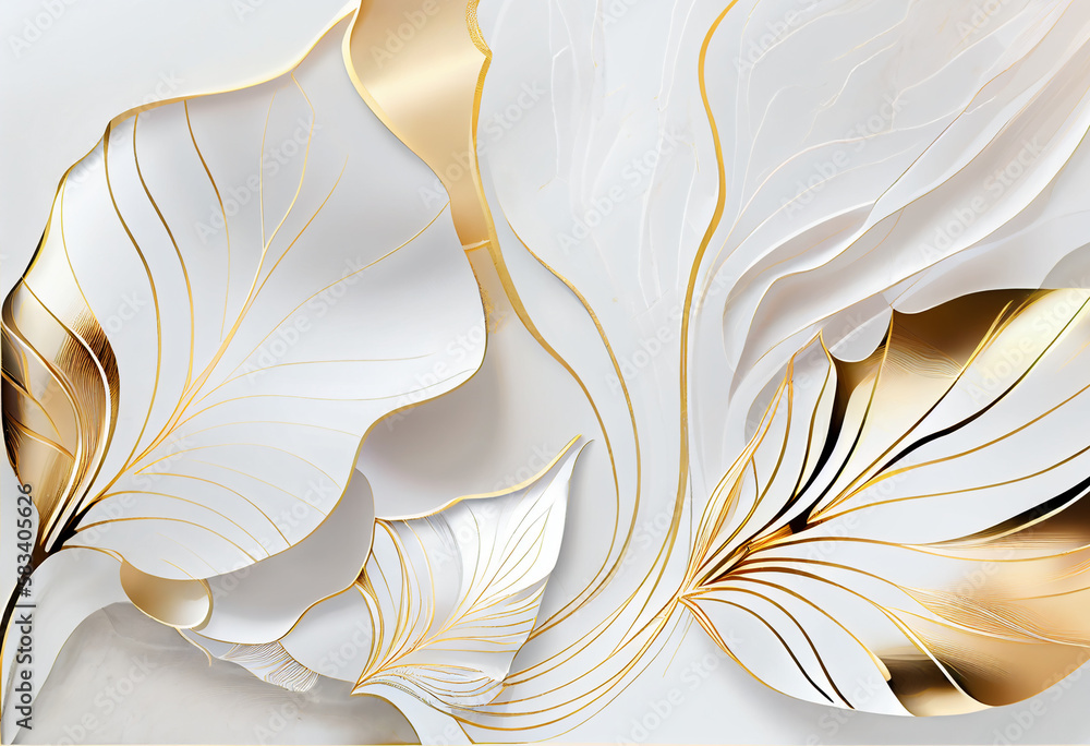 White background and gold art marble abstract art background. Golden ...