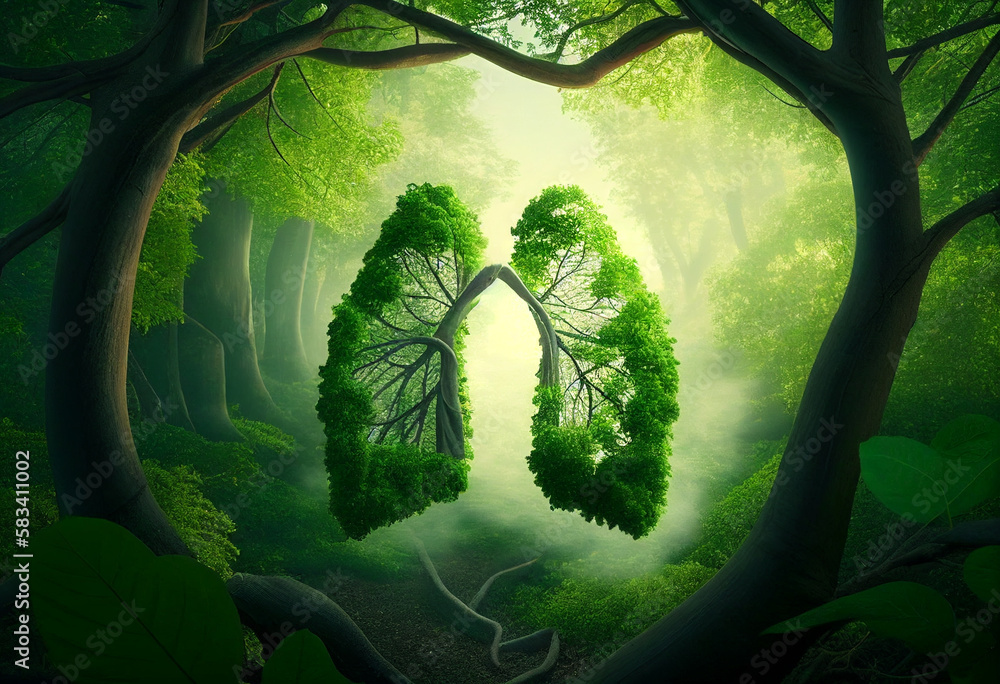 Forests are the lungs of the planet concept of International Day of ...