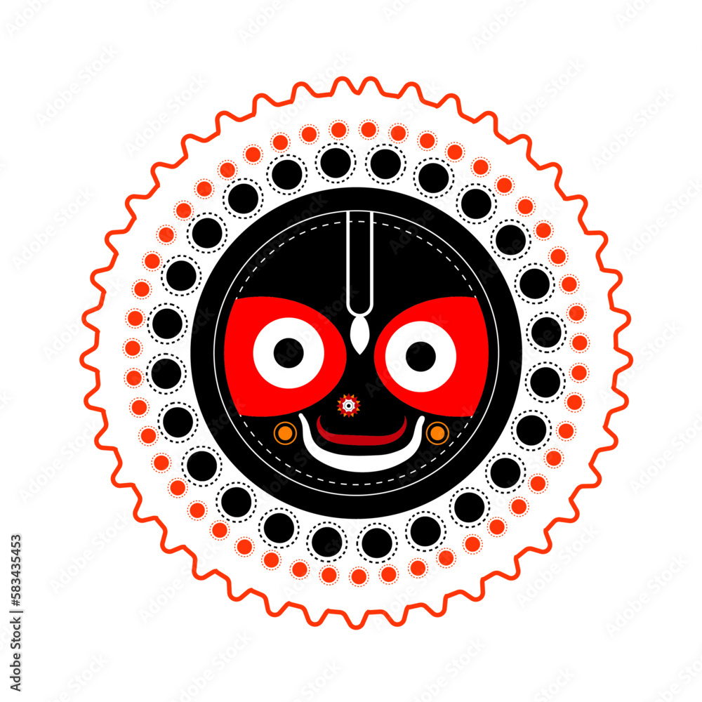 jagannath round mandla style design for hare krishna devotee ...