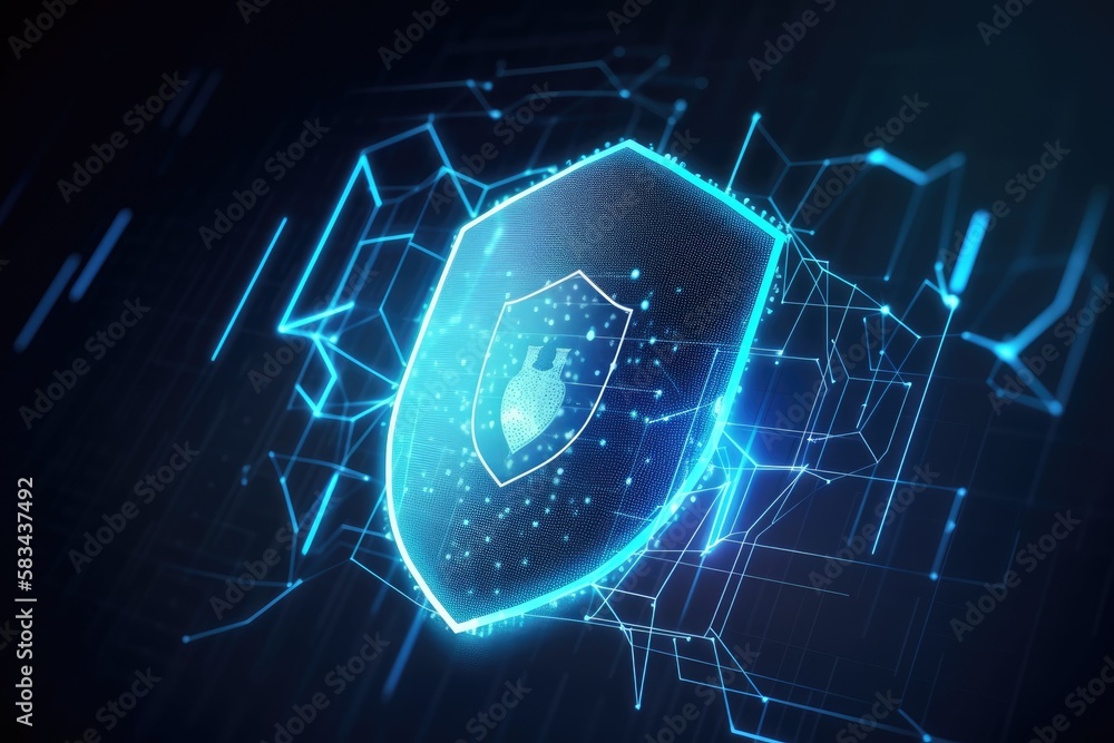 Protection network security and safe your data from ransomware concept ...