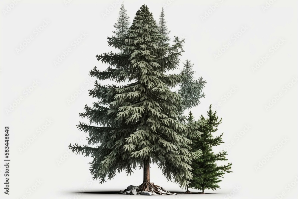 Isolated spruce tree on transparent background. Generative AI Stock ...